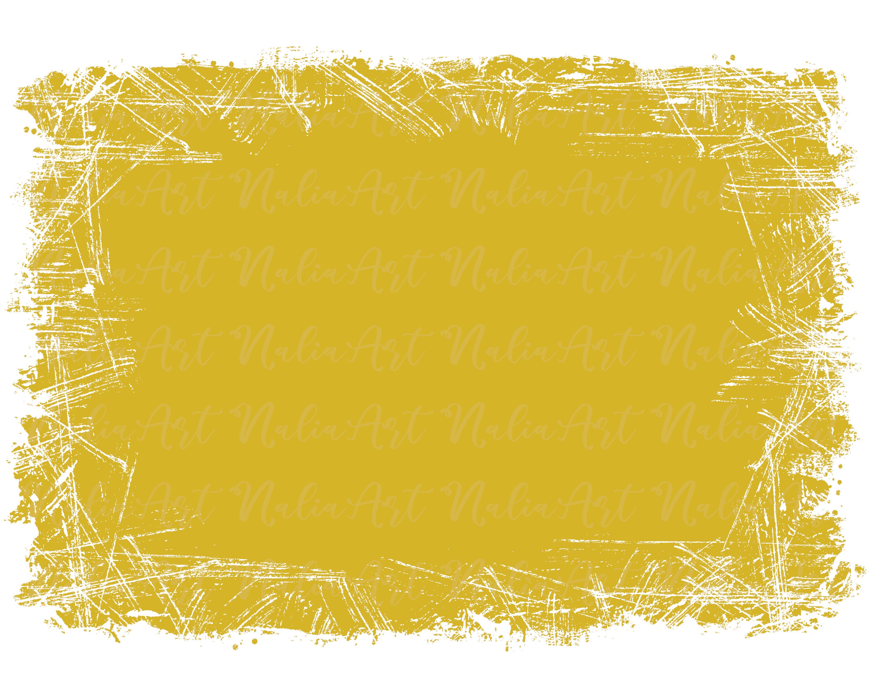 Frame Splatter Yellow Background Printable Artwork Splash - Etsy