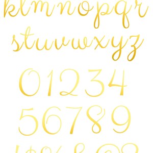 Gold Alphabet Clip Art, Gold Foil Alphabet, Digital Clipart, Numbers ...