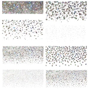 Silver Rainbow Glitter Border, Confetti Borders, Clipart Glitter , Clip ...