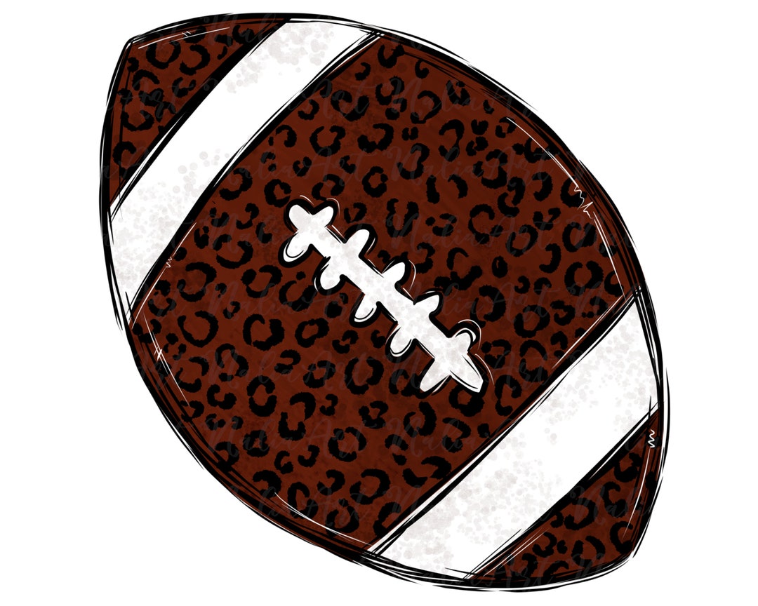 Football Leopard Sublimation Design PNG Sport Clip Art - Etsy