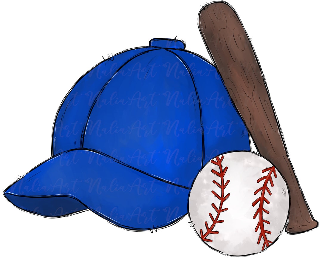 Baseball Cap Blue Sublimation Design PNG Sport Clip Art - Etsy