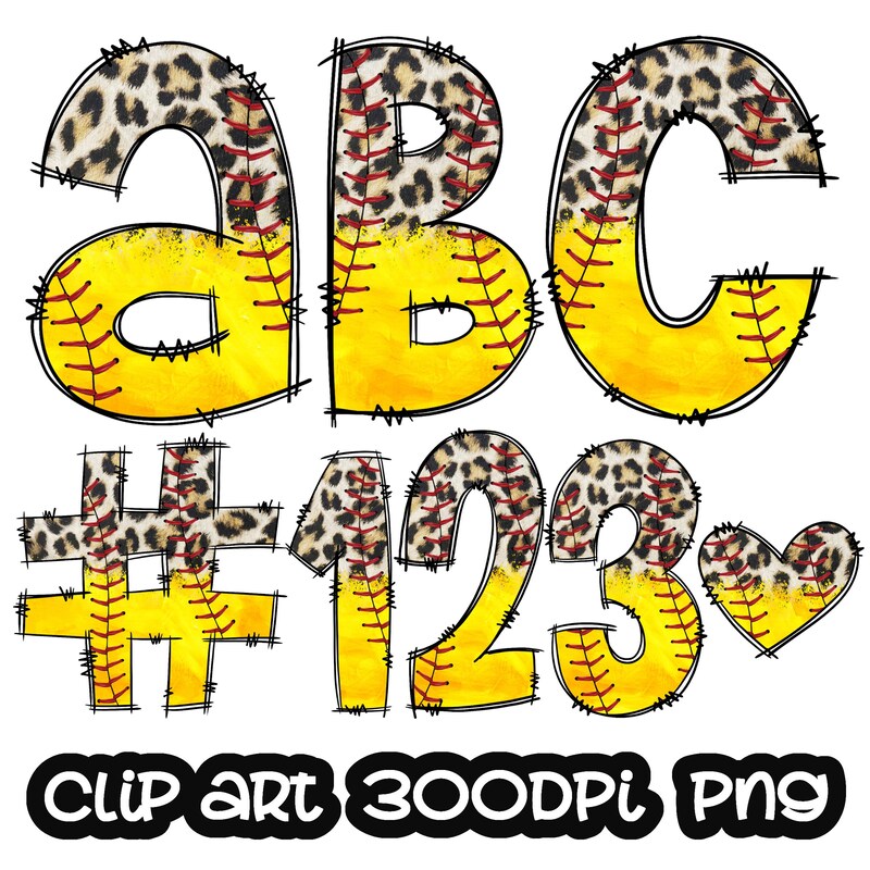 Softball Letters - Etsy