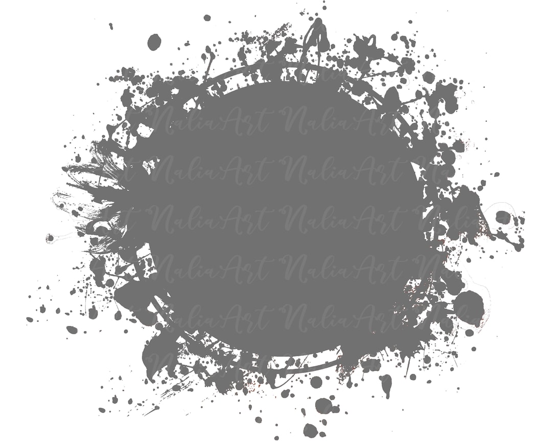 Background Paint Splatter Grey Splash Frame Splatter Background ...