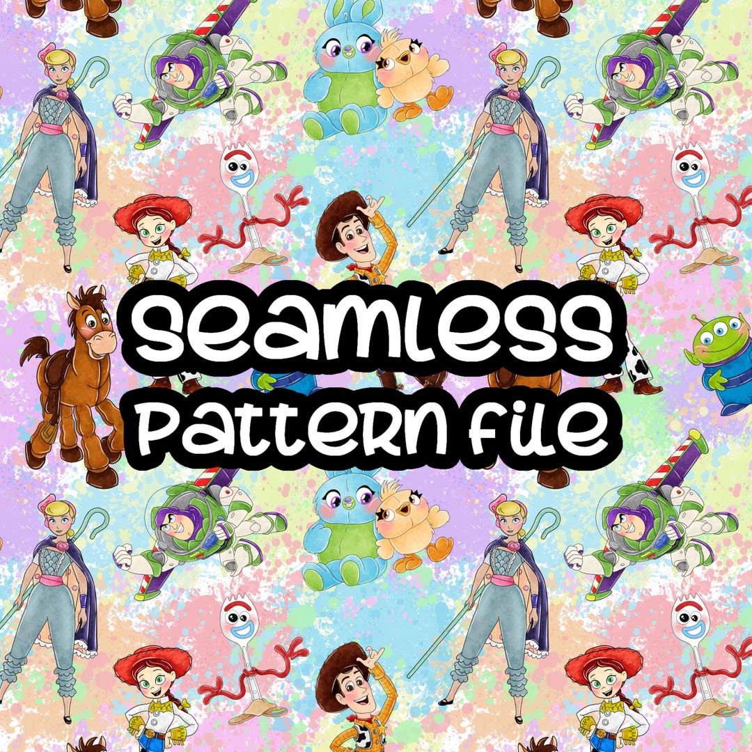 Toy Story Seamless Pattern, Digital Paper Background Download JPG - Etsy