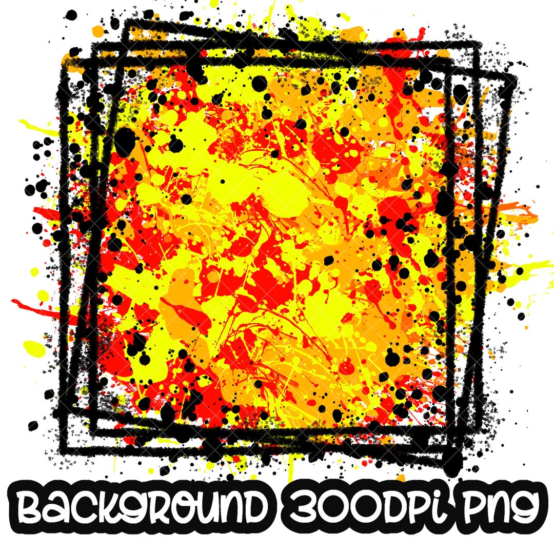 Background Paint Splatter Red Yellow | Splash Frame | Splatter ...