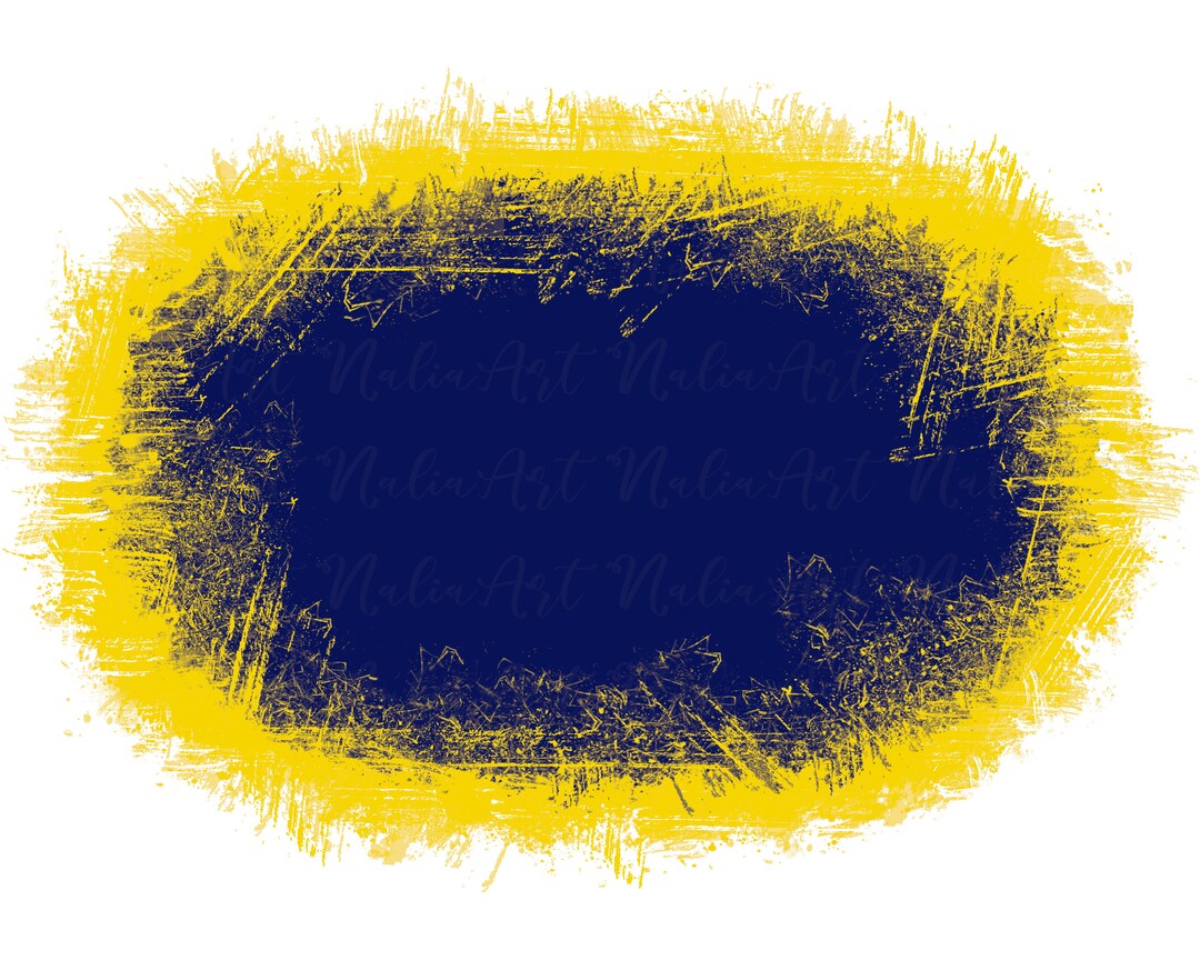 Frame Splatter Yellow Blue Background Printable Artwork Splash Frame ...