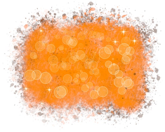 Orange Paint Splatter Background