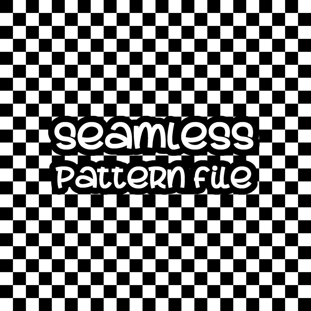 Checker Black Seamless Pattern, Groovy Checks Seamless File, Retro ...