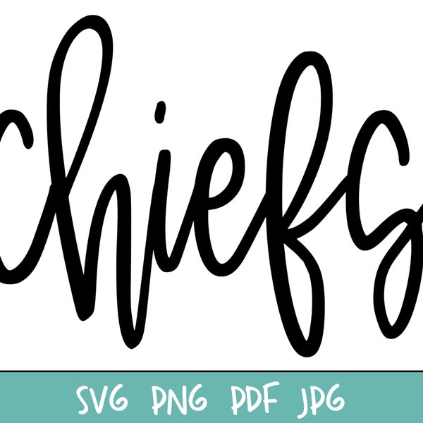 Chiefs Letters Svg - Etsy