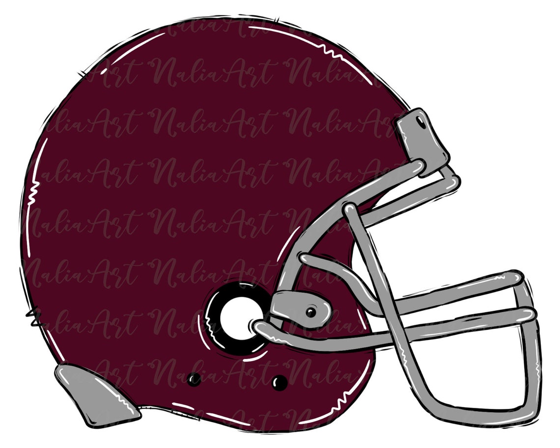 Helmet Football Maroon Digital Download Sublimation Game Time - Etsy