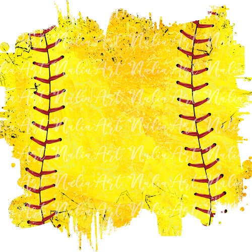 Softball Background Png.distressed Sublimation.frame - Etsy