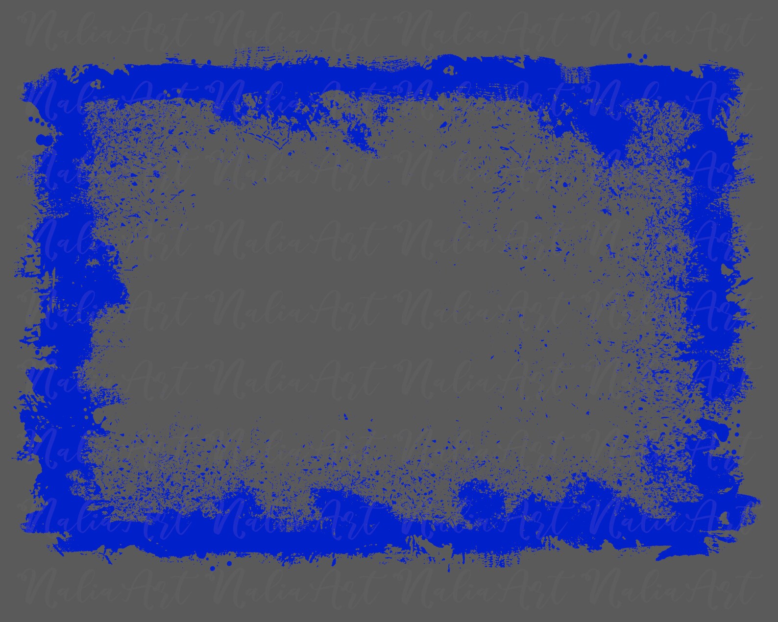 Frame Splatter Blue Background | Printable Artwork | Splash Frame ...
