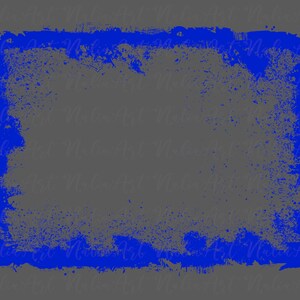Frame Splatter Blue Background | Printable Artwork | Splash Frame ...