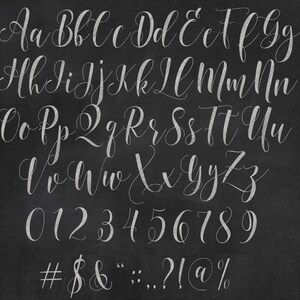 Chalkboard Alphabet Clip Art, Chalk Digital Clipart, Font, Letters ...