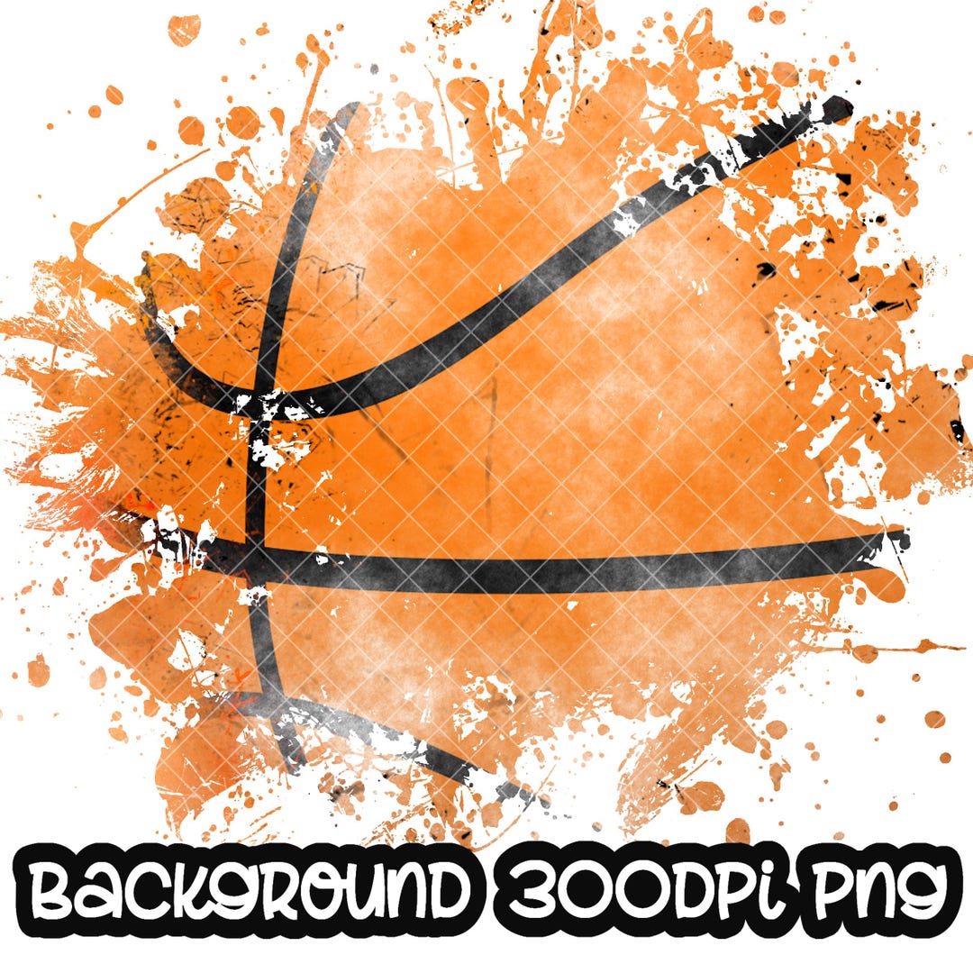 Background Basketball Grunge | Distressed Print Basketball Splash Frame ...