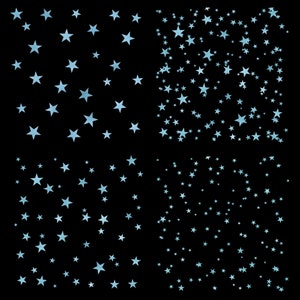 Blue Star Overlays, Background Stars Patterns in PNG Format With ...