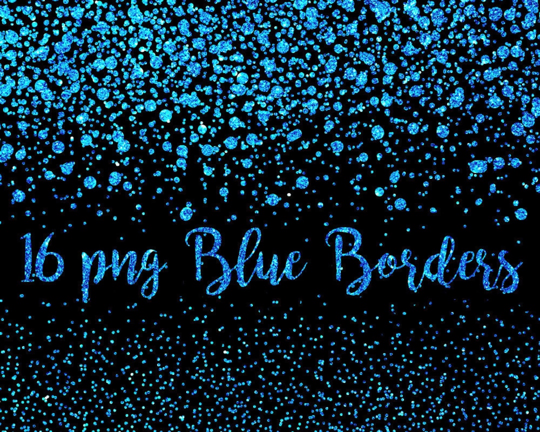 Blue Glitter Border, Confetti Borders,clipart Blue, Glitter Clip Art ...