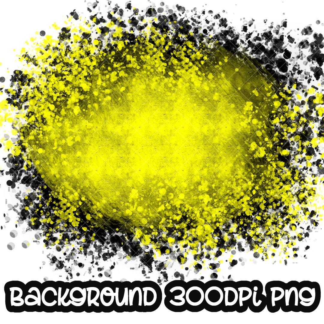 Background Paint Splatter Black Yellow | Splash Frame | Splatter ...