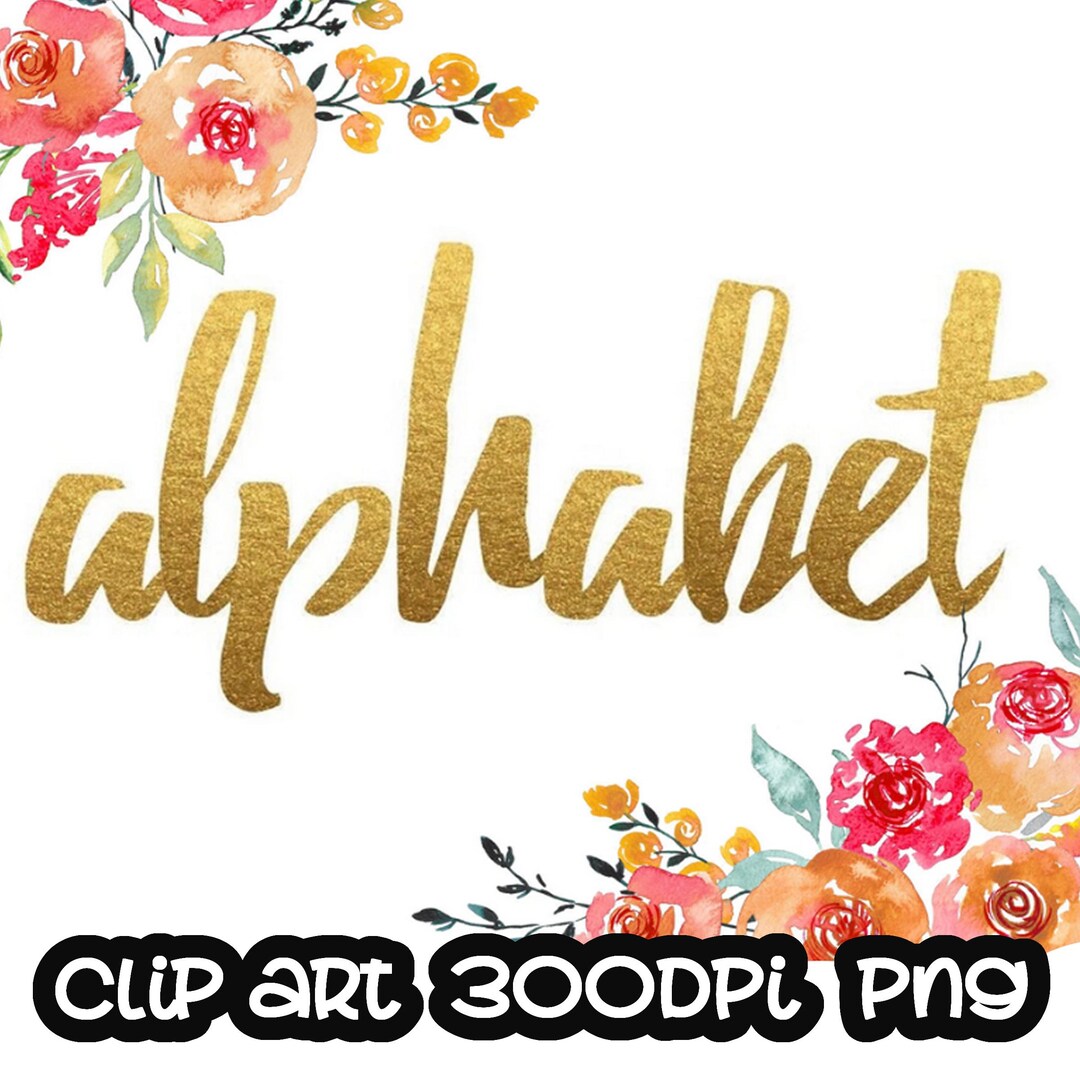 Gold Glitter Alphabet Clip Art, Gold Alphabet, Digital Clipart, Numbers ...