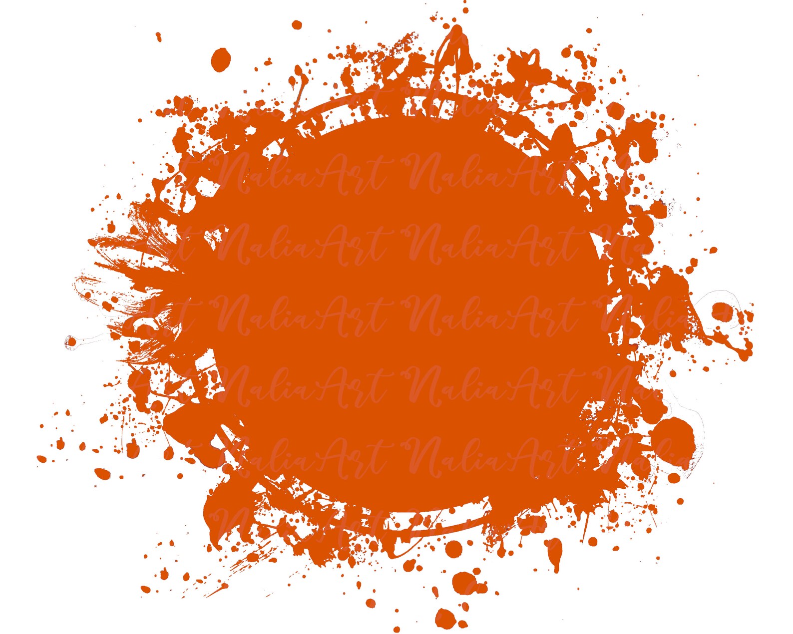 Background Paint Splatter Orange Splash Frame Splatter - Etsy
