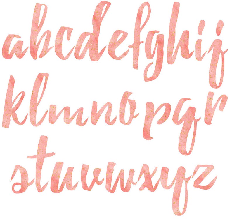 Red Alphabet Clip Art Stars Confetti Digital Clipart Font - Etsy