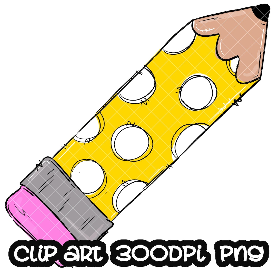 Teacher Sublimation Design PNG Pencil Dots Hand Drawn Digital Download ...