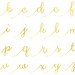 Gold Alphabet Clip Art, Gold Foil Alphabet, Digital Clipart, Numbers ...