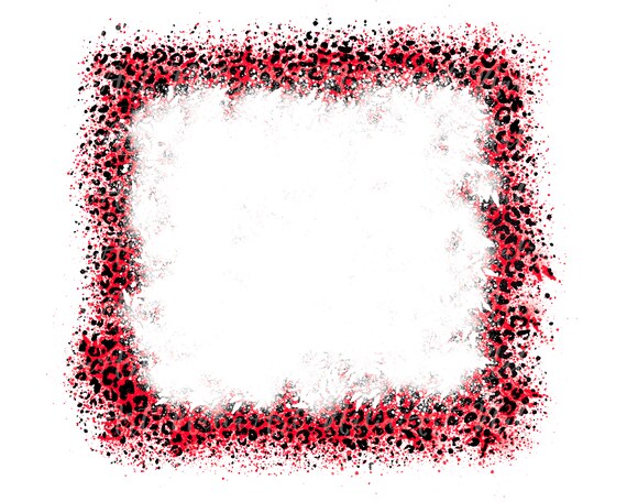 Background Leopard Paint Splatter Black Red Splash Frame - Etsy