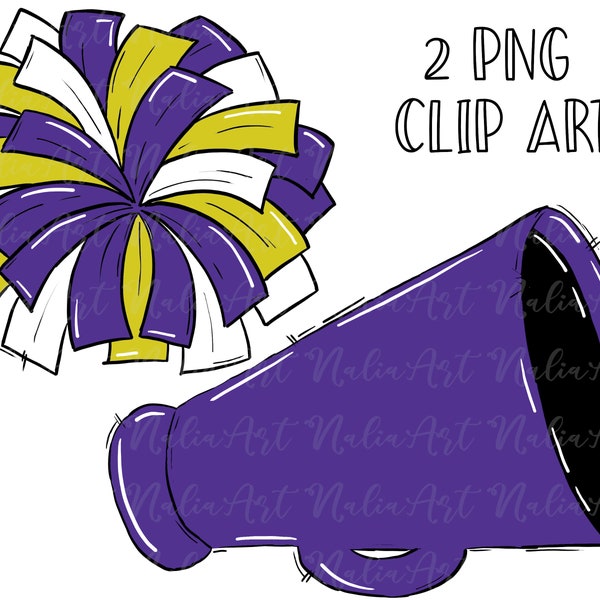 Purple and Gold Megaphone Png - Etsy