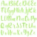 Green Watercolor Alphabet Clipart, Watercolor Letters, Digital Clipart ...