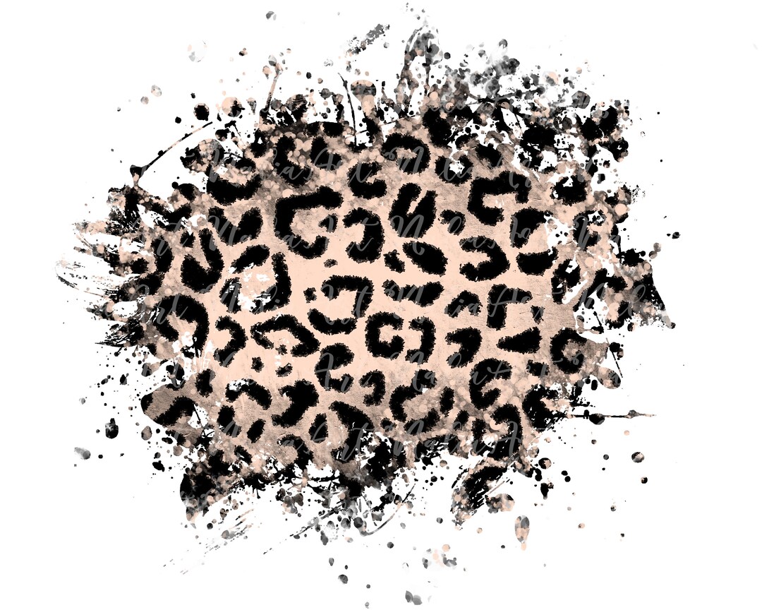 Background Leopard Paint Splatter Black Pink Splash Frame Splatter ...