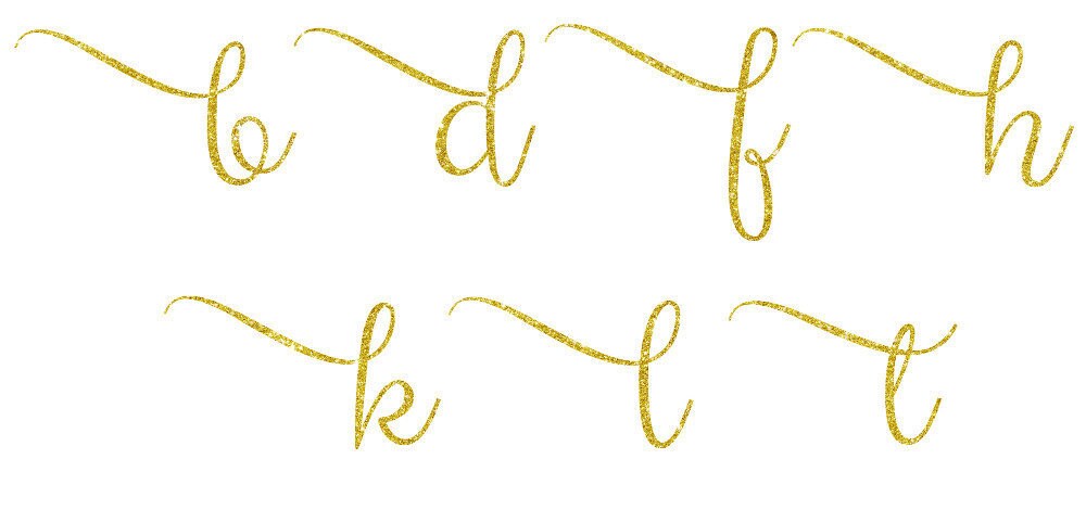 Gold Glitter Alphabet Clip Art, Gold Alphabet, Digital Clipart, Numbers ...
