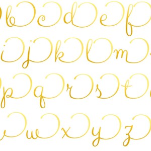 Gold Alphabet Clip Art, Gold Foil Alphabet, Digital Clipart, Numbers ...