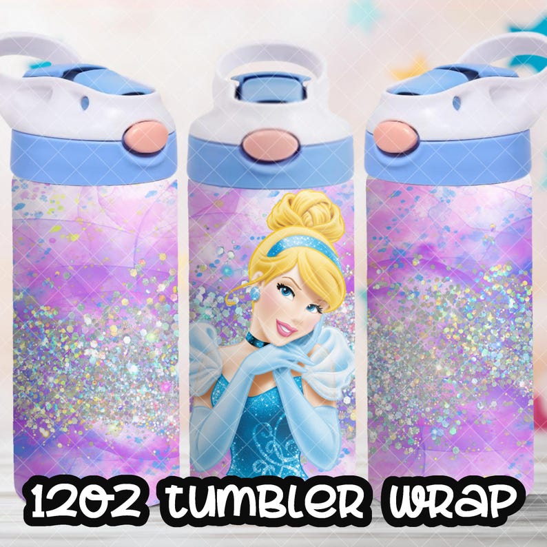 Princess Cinderella Cup PNG File DIGITAL DOWNLOAD 12oz Tumbler Design ...