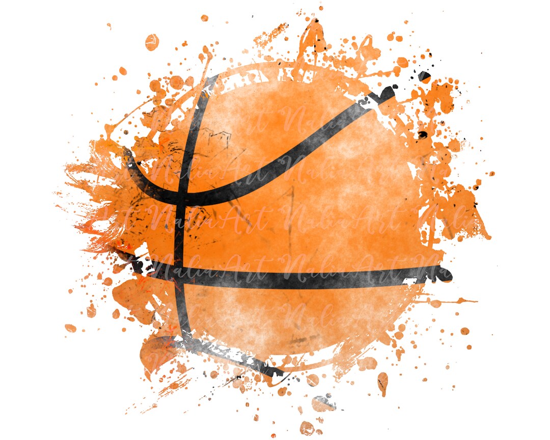 Background Basketball Distressed Print Basketball Splash Frame Splatter ...