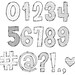 Doodle Letters Clipart, Letters Clip Art, Digital Clipart, Numbers Clip ...