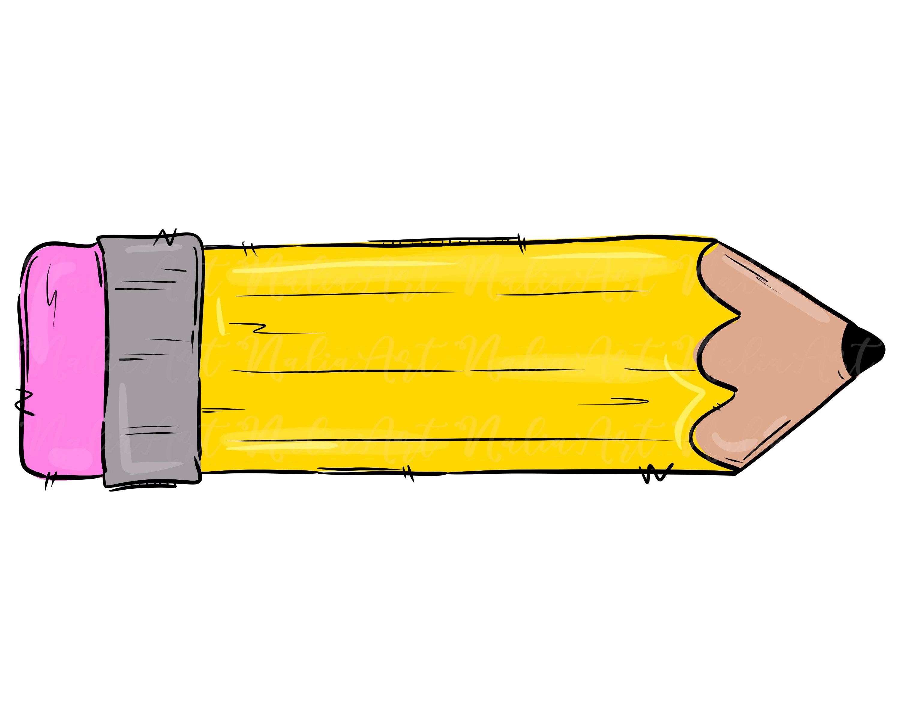 Teacher Sublimation Design PNG Pencil Hand Drawn Digital - Etsy