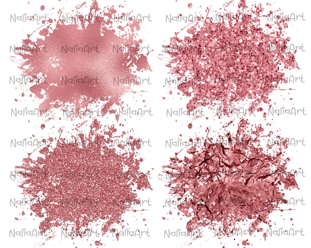 Background Paint Splatter Glitter Foil Pink Splash Frame Splatter ...