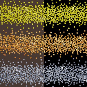 Gold Glitter Border, Confetti Borders, Clipart Gold, Glitter Clipart ...