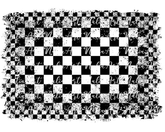 Background Checkered Flag Distressed Checkered Flag Grunge | Etsy