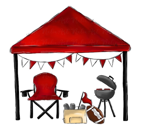 Tent Red Sports PNG Tailgate Tent Digital Download Sublimation - Etsy