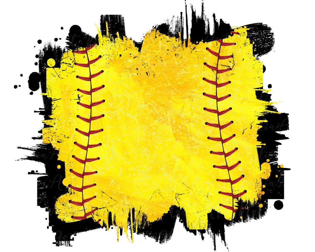 Background Softball Distressed Grunge Splash Frame Splatter Background ...