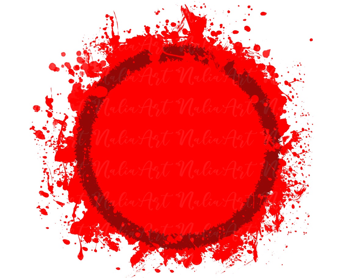 Background Paint Splatter Red Splash Frame Splatter - Etsy