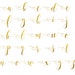 Gold Alphabet Clip Art, Gold Foil Alphabet, Digital Clipart, Numbers ...
