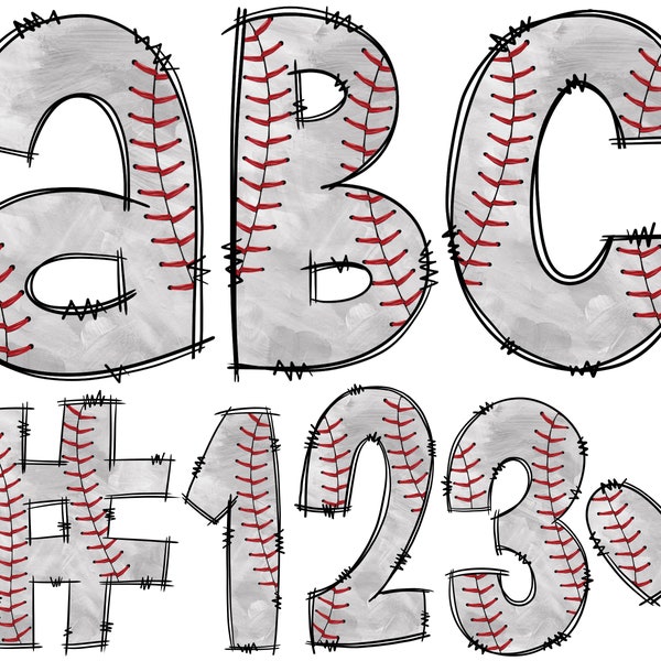 Baseball Letters - Etsy