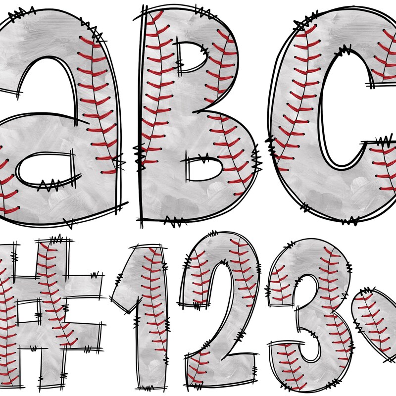 Baseball Letters - Etsy