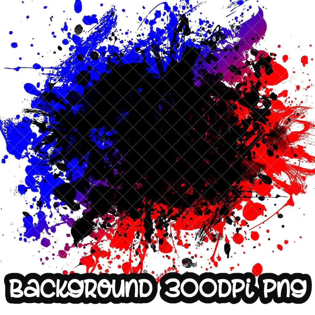Background Paint Splatter Blue Red Black | Splash Frame | Splatter ...