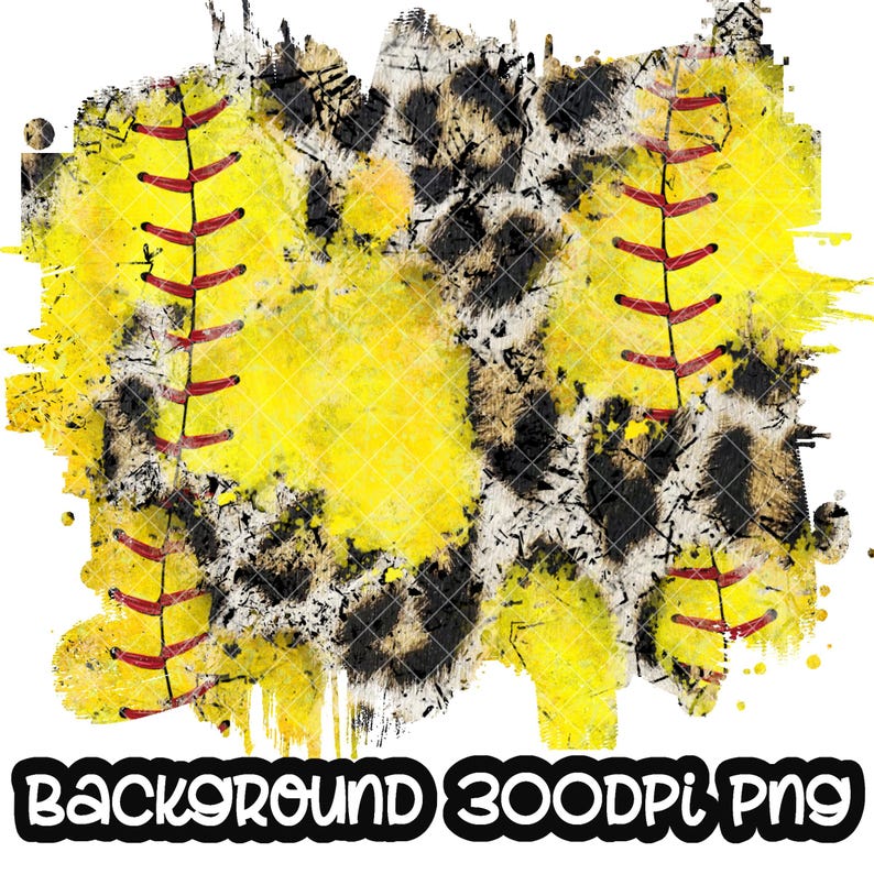 Background Leopard and Softball Grunge | Distressed Print Leopard ...