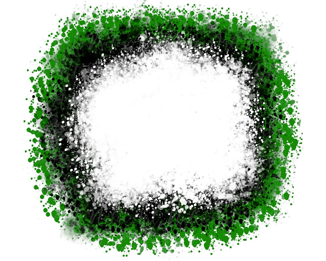 Background Paint Splatter Black Green White Splash Frame Splatter ...
