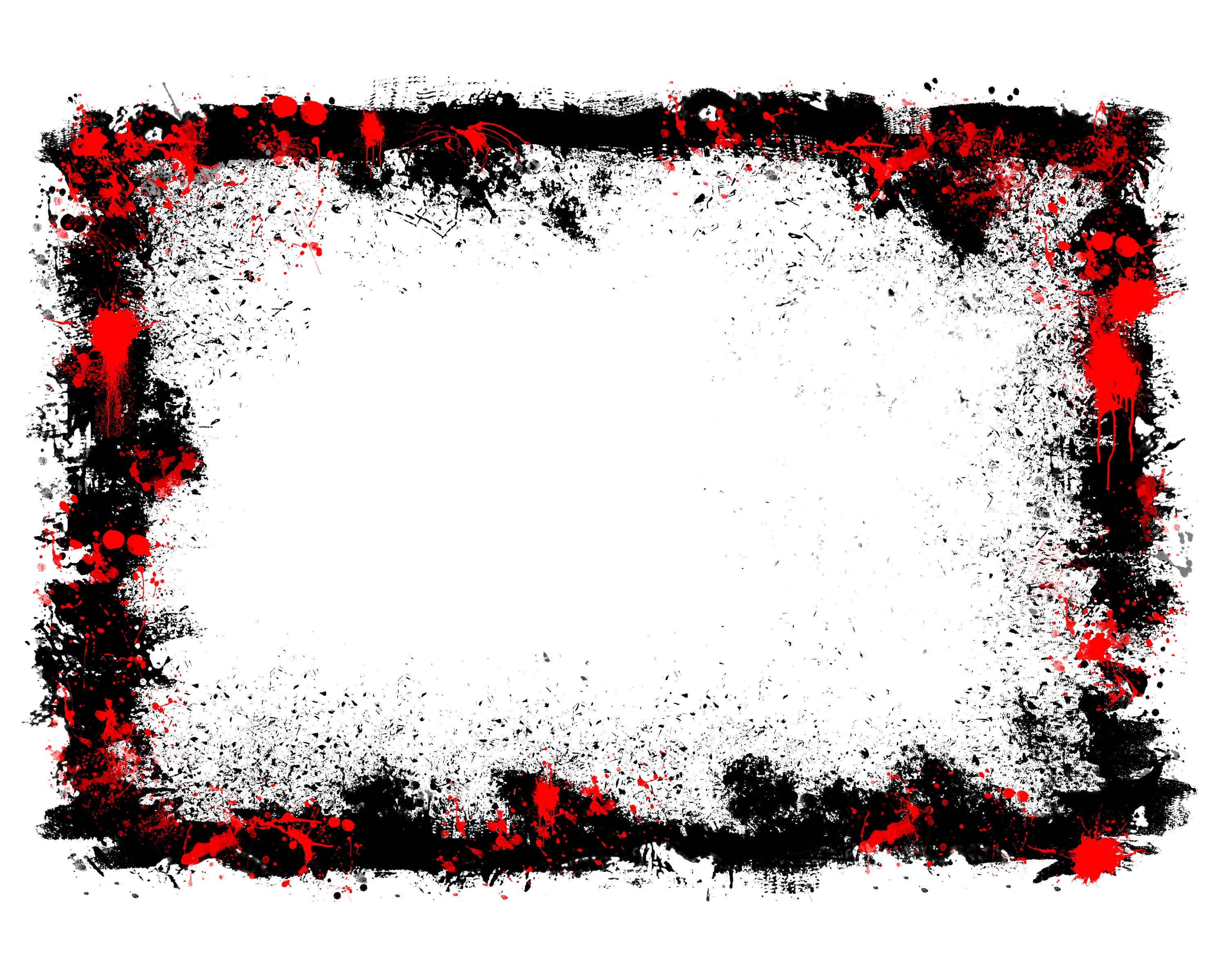 Frame Splatter Black Red Background Printable Artwork - Etsy